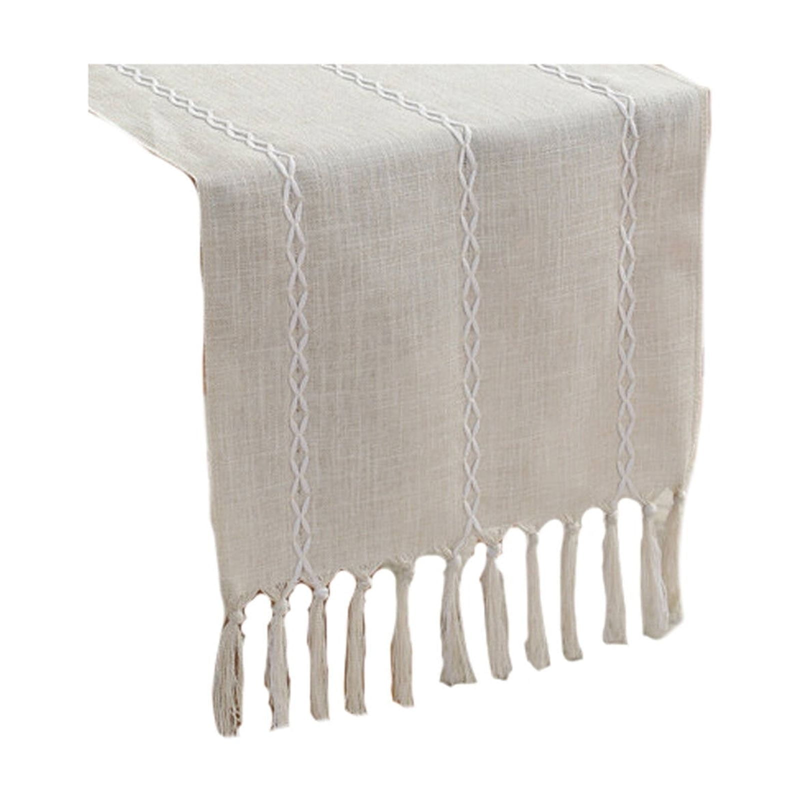 AUQ Table Runner,Rustic Handwoven Design Table Runners,Multi-Functional ...