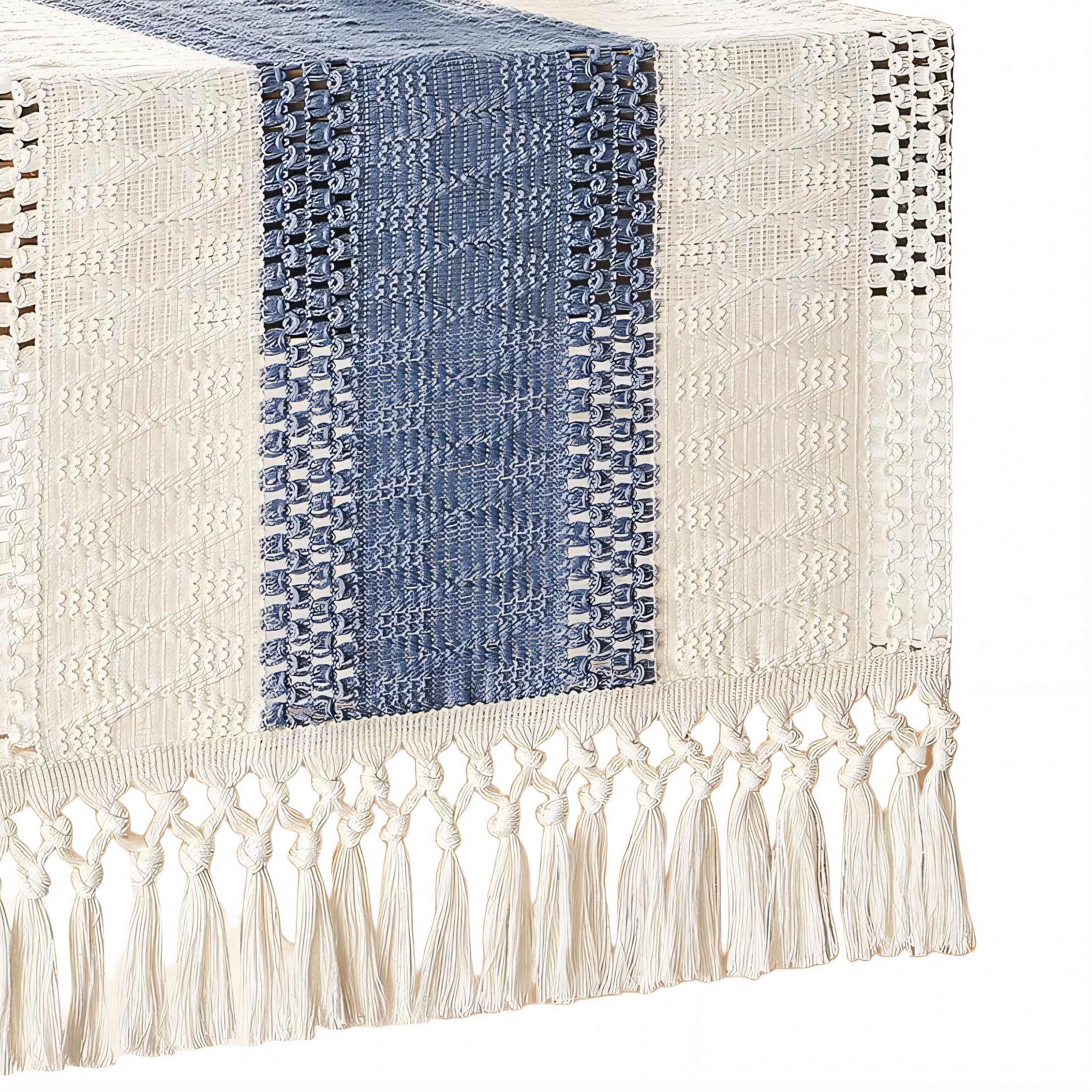 AUQ Table Runner,Stable Fiber Fabric Dining Room Table Decor,Tied ...