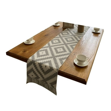 Hip-O Modern Living Handmade Durable Teak Table Runner, Transitional ...