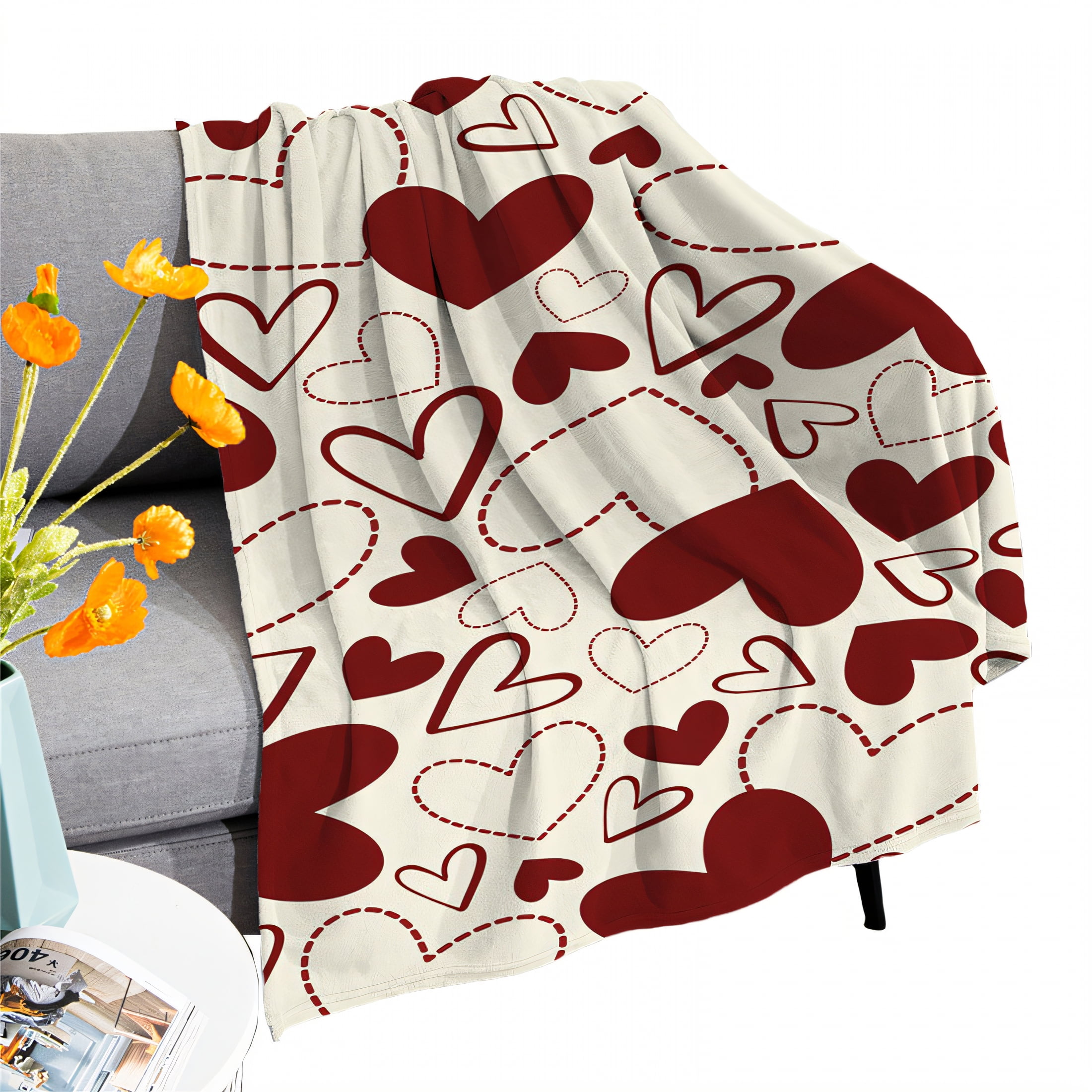 AUQ Throw Blanket,Cool Breathable Layer Bed Blankets,Air Flow Comfort ...