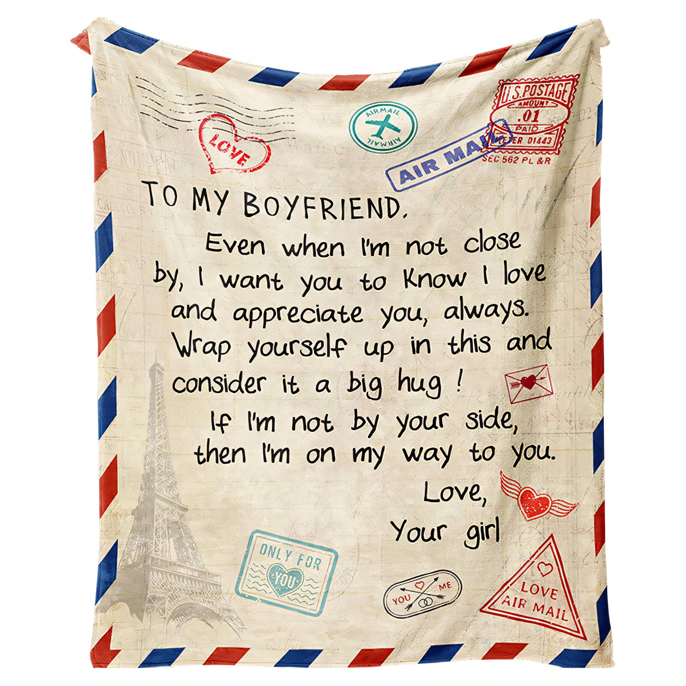 AUQ Throw Blanket,Secret Note Pocket Throw Blanket for Couch,Warmth ...