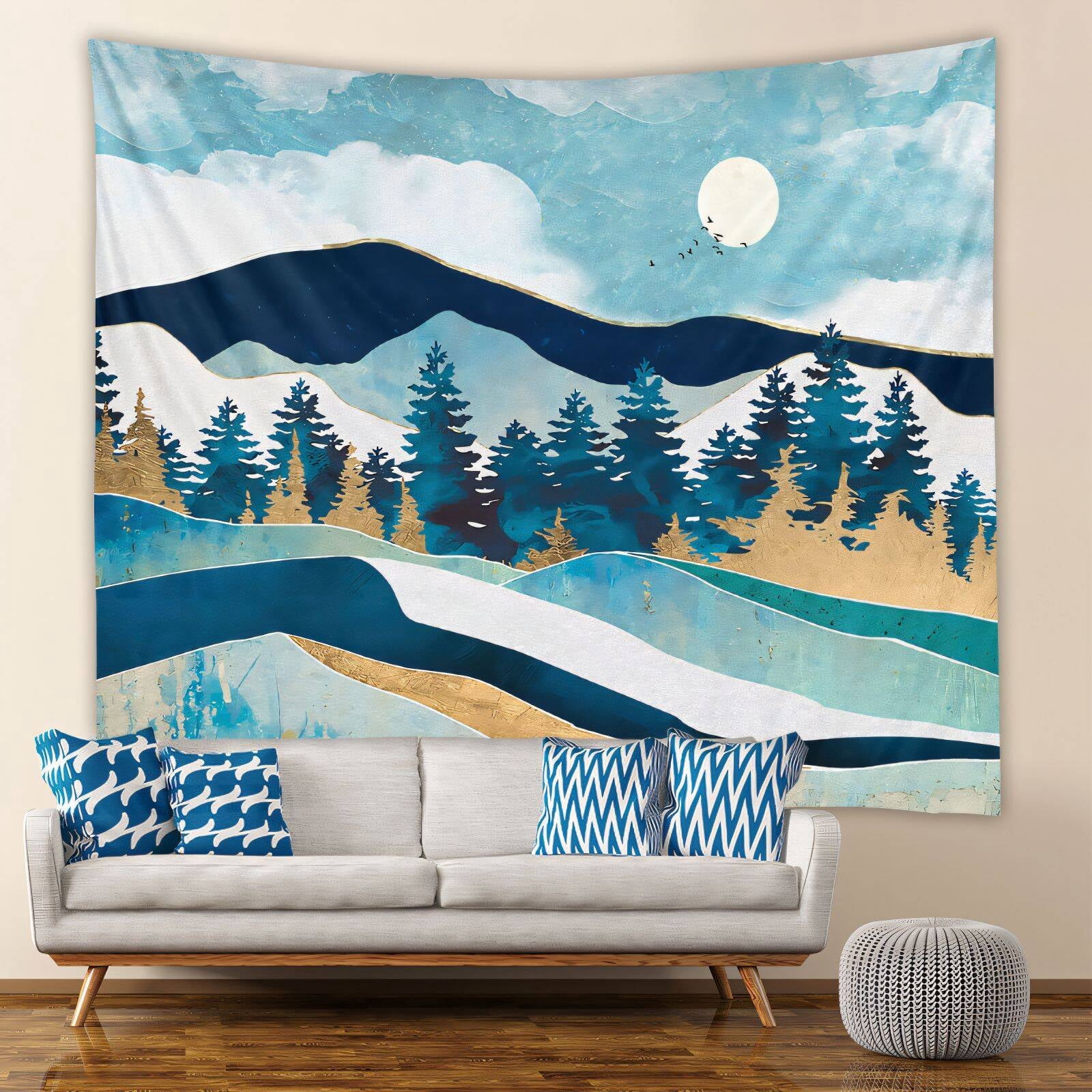 AUQ Wall Tapestry,MountaIns Dorm Decor for College Girls,Macrame Wall ...