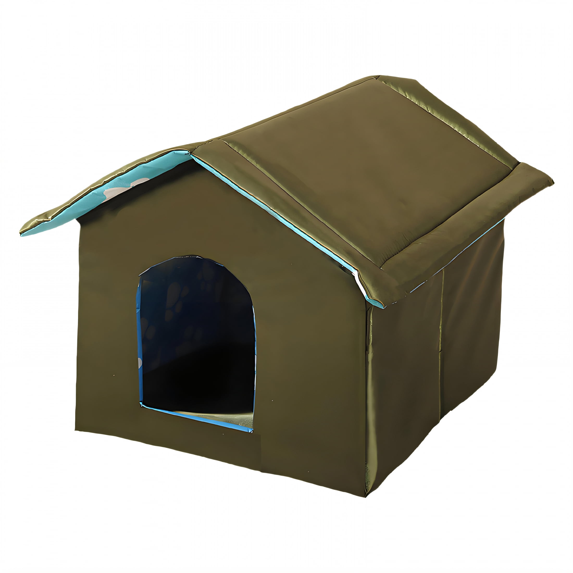 AUQ Waterproof Dog Bed,Thickened Warm Lining Cat Houses for Outdoor ...