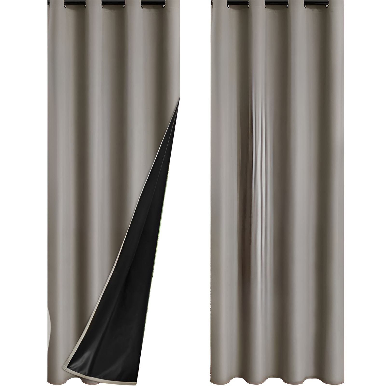 AUQ Window Curtains Vertical Drape Blackout Curtains Fire Resistant ...