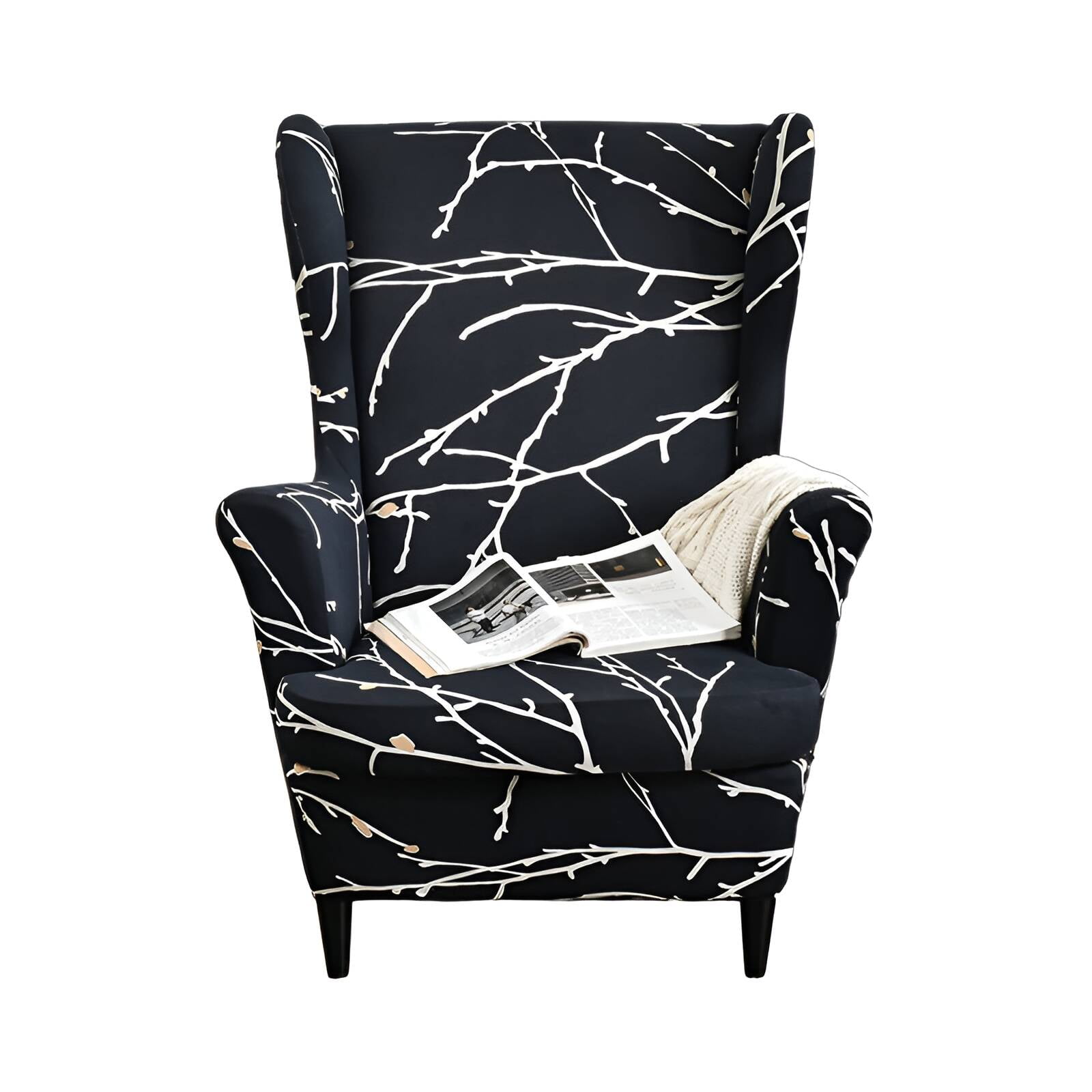 AUQ Wingback Chair Covers,Single Size Cubre Sillones Para Sala,Suitable ...