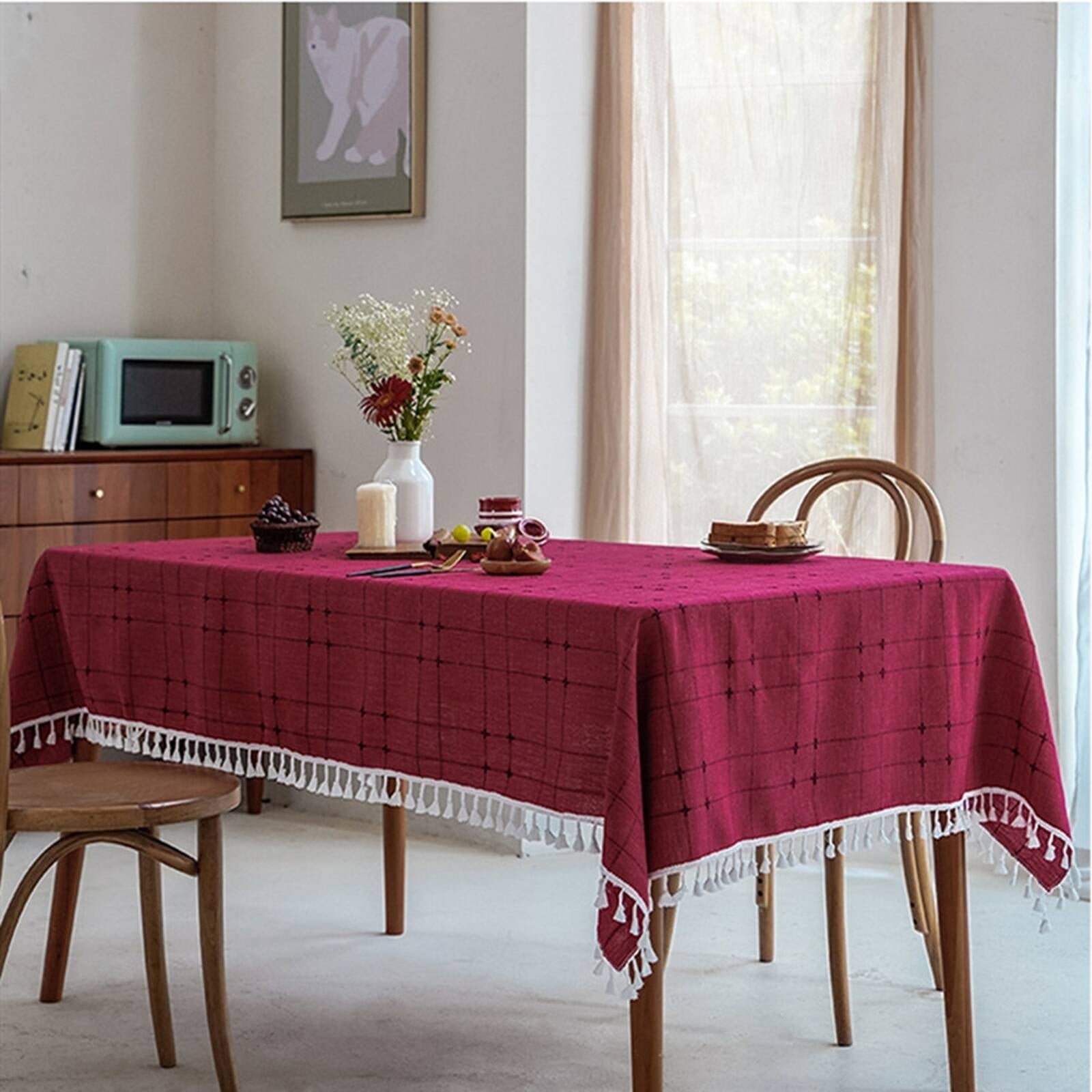 AUQ Wipeable Tablecloths,Natural Non-Toxic Table Cloth,Wipeable Mold ...