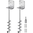 AUR 18''/24''/30'' Ground Anchors Screw in Earth Anchor Solid Steel ...