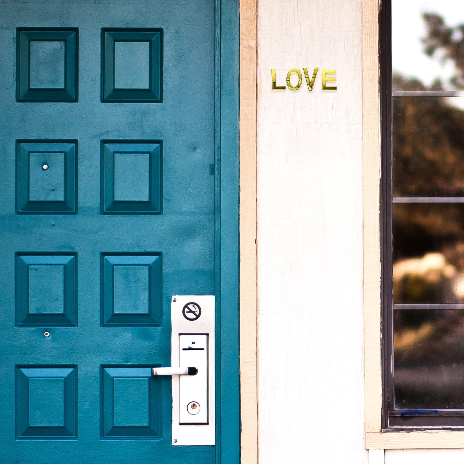 AURARMLET 26Pcs 3D Alphabet Stickers Golden ABS Resin Letters for House ...