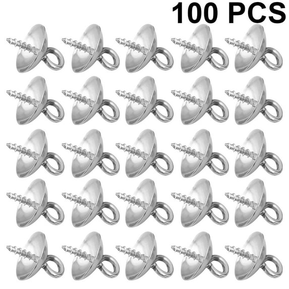 AURARMLET 100PCS Bead Clamps for Jewelry Making with Silver Stainless ...