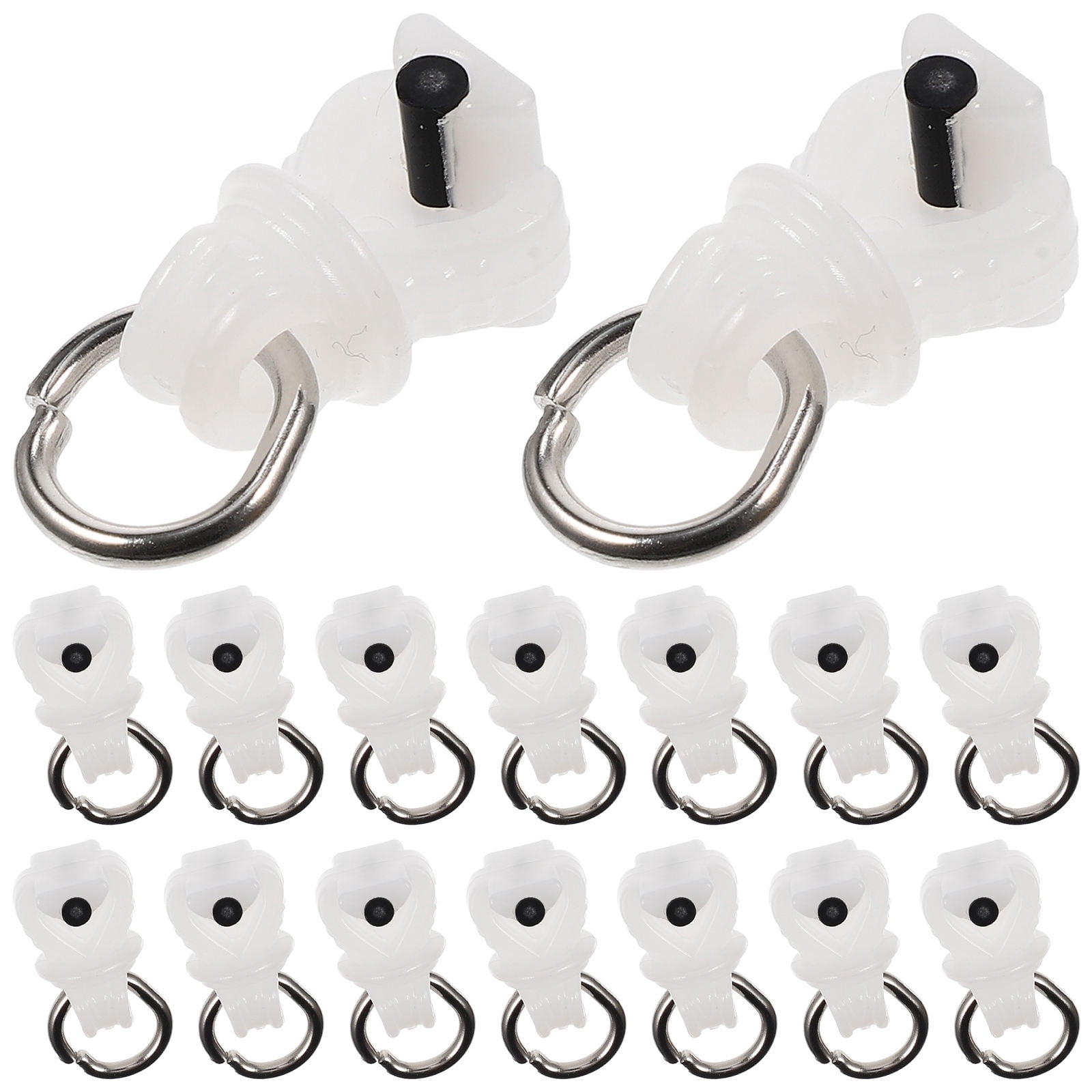 AURARMLET 100Pcs Metal Curtain Roller Curtain Track Gliders for Heavy ...