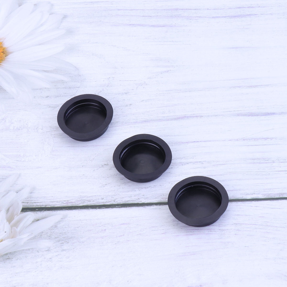 AURARMLET 100Pcs Rubber Plugs for Piggy Bank Bottom Cap Black PVC Round ...