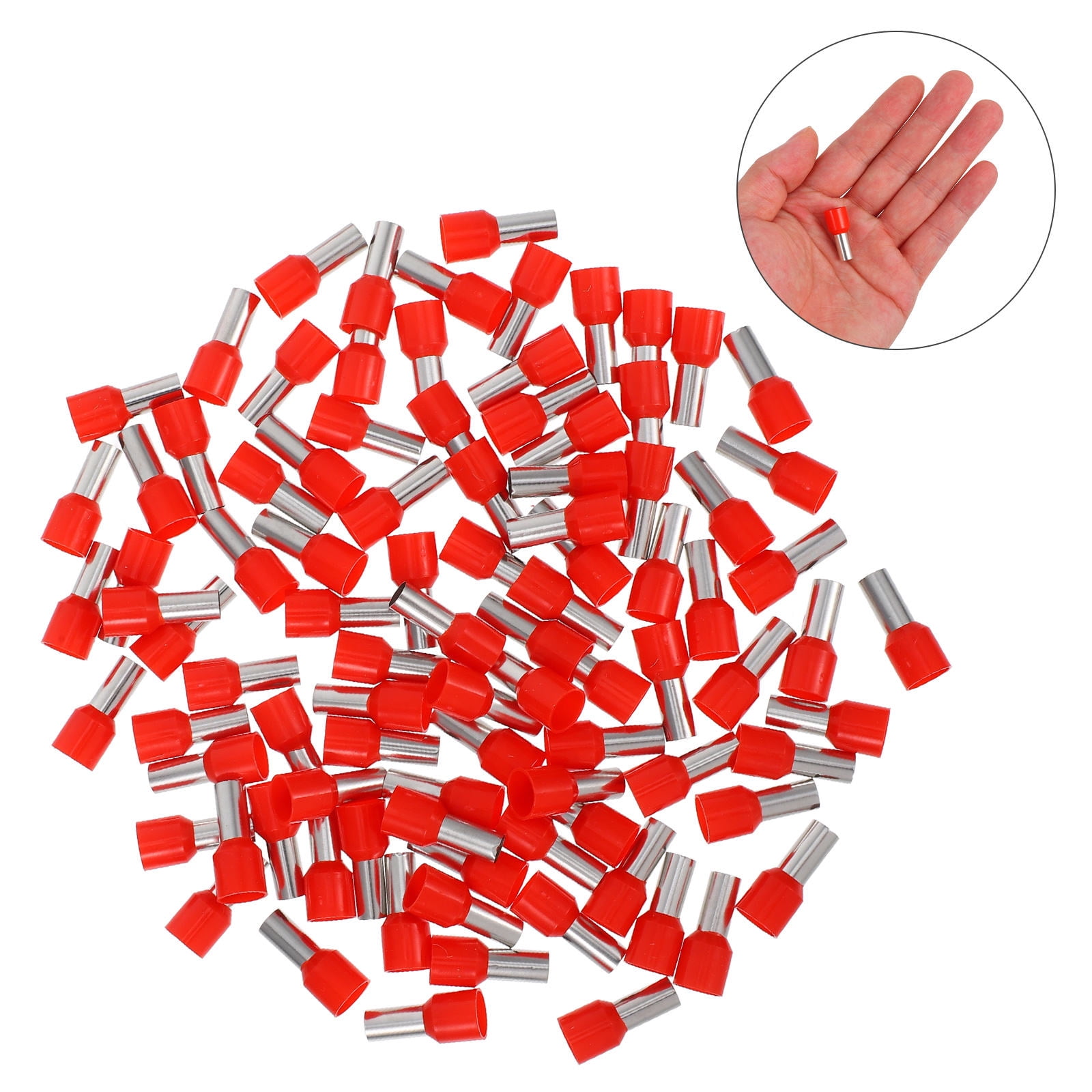 AURARMLET 100pcs Red Stainless Steel Wire Connectors Kit for Large ...