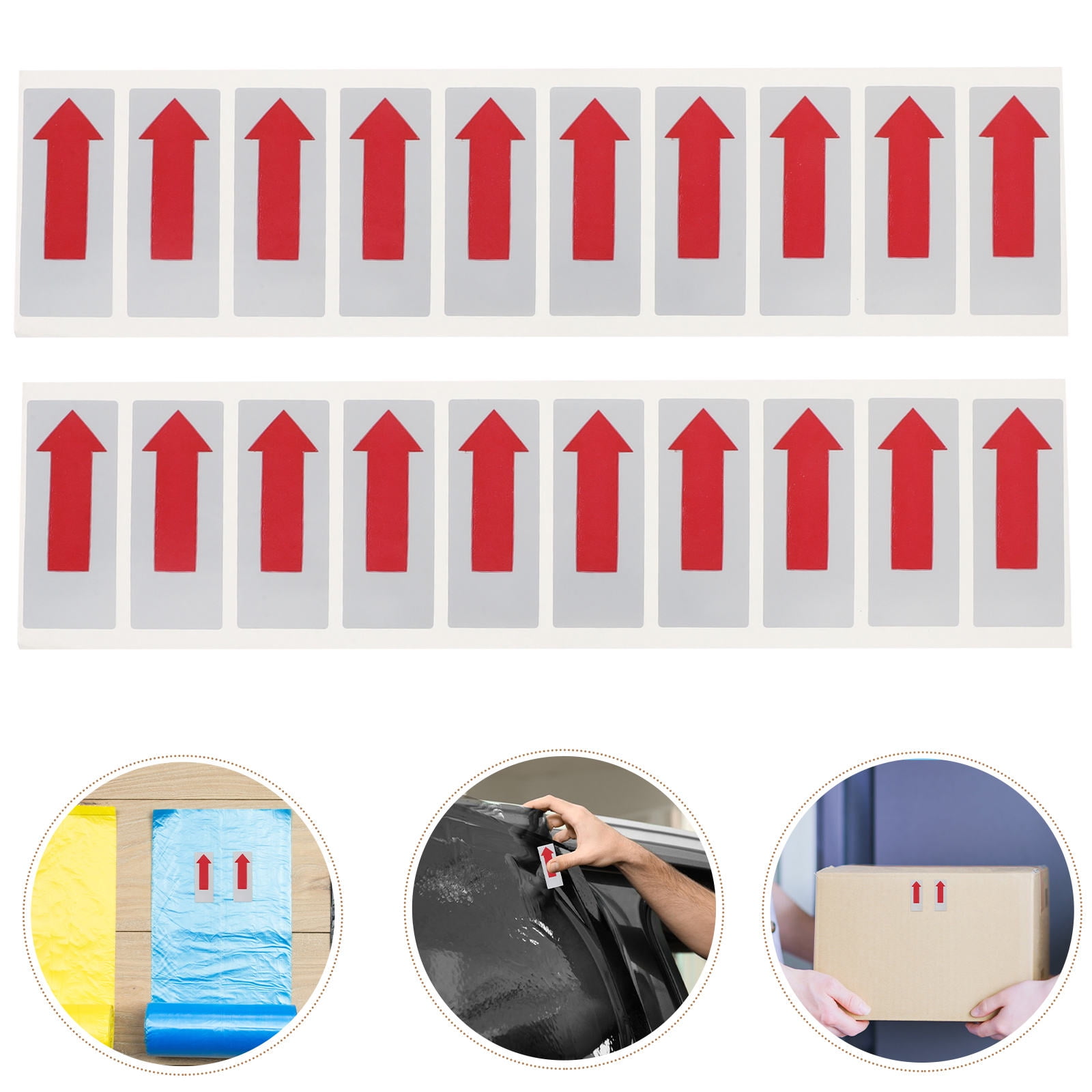 AURARMLET 100pcs Multi Arrow Bag Sealing Stickers SelfAdhesive ...