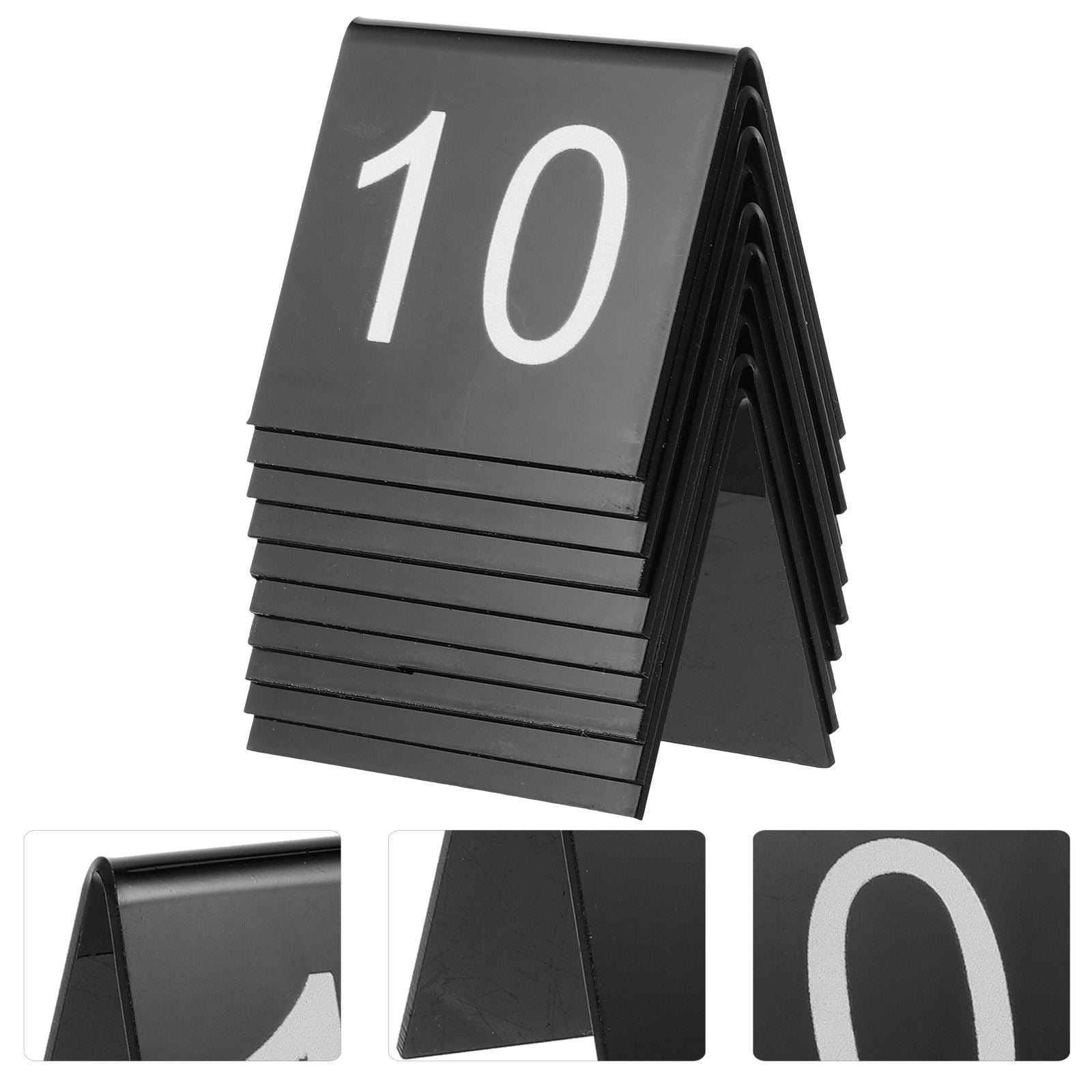 AURARMLET 10Pcs Acrylic Triangle Number Marker For Crime Scene Evidence ...