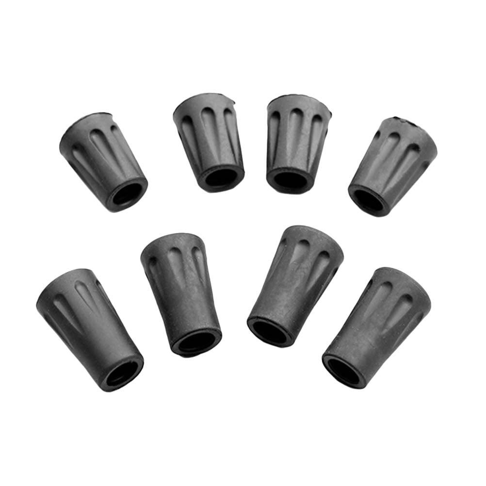 AURARMLET 10Pcs Black Rubber Alpenstock Tip Protectors for Walking ...