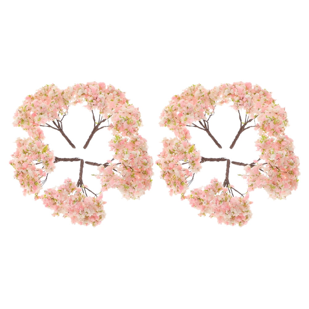 AURARMLET Artificial Cherry Blossom Bonsai Decor Set, 10Pcs Multi-Color ...