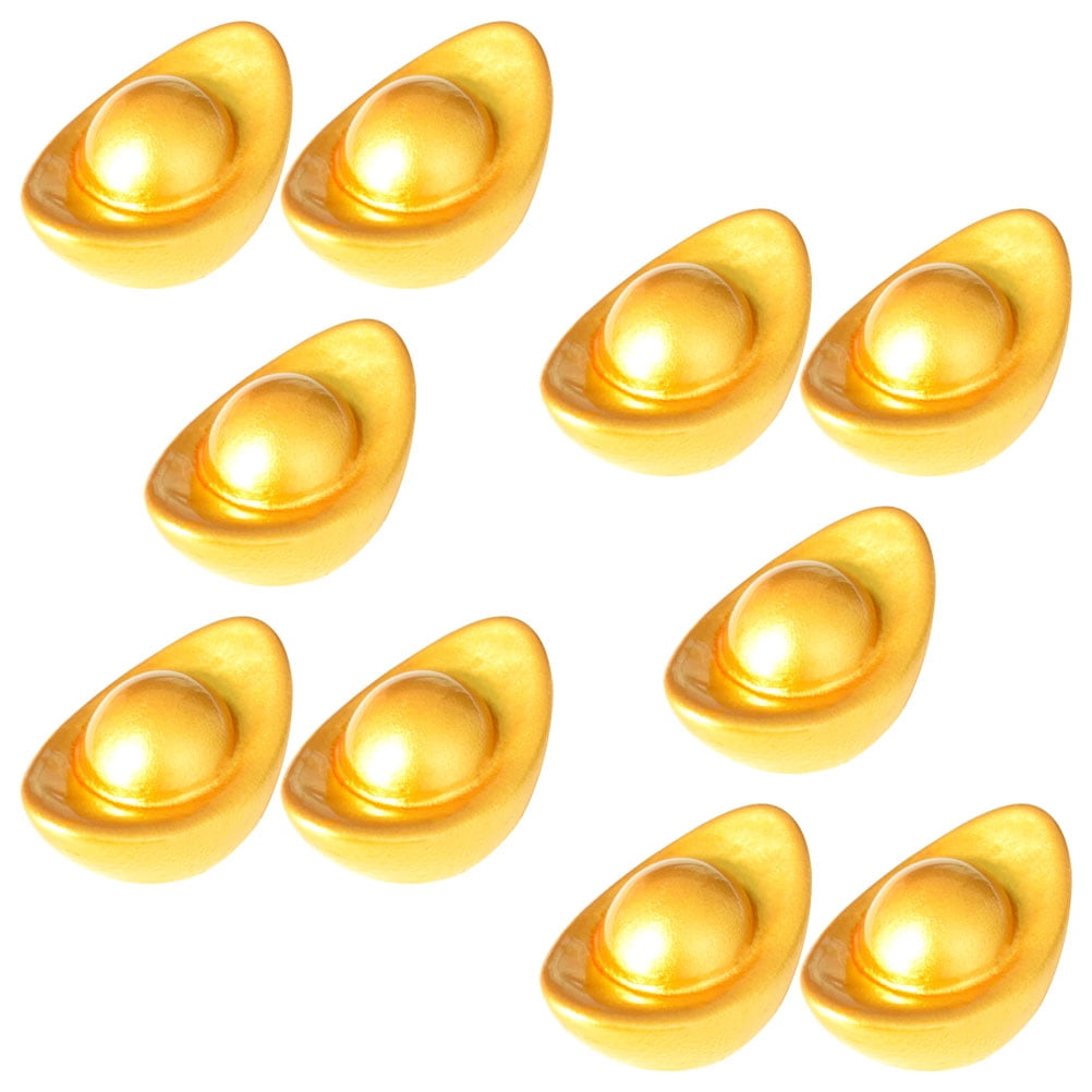 AURARMLET 10Pcs Ingot Decor for Fortune Resin Ingot Craft Traditional ...