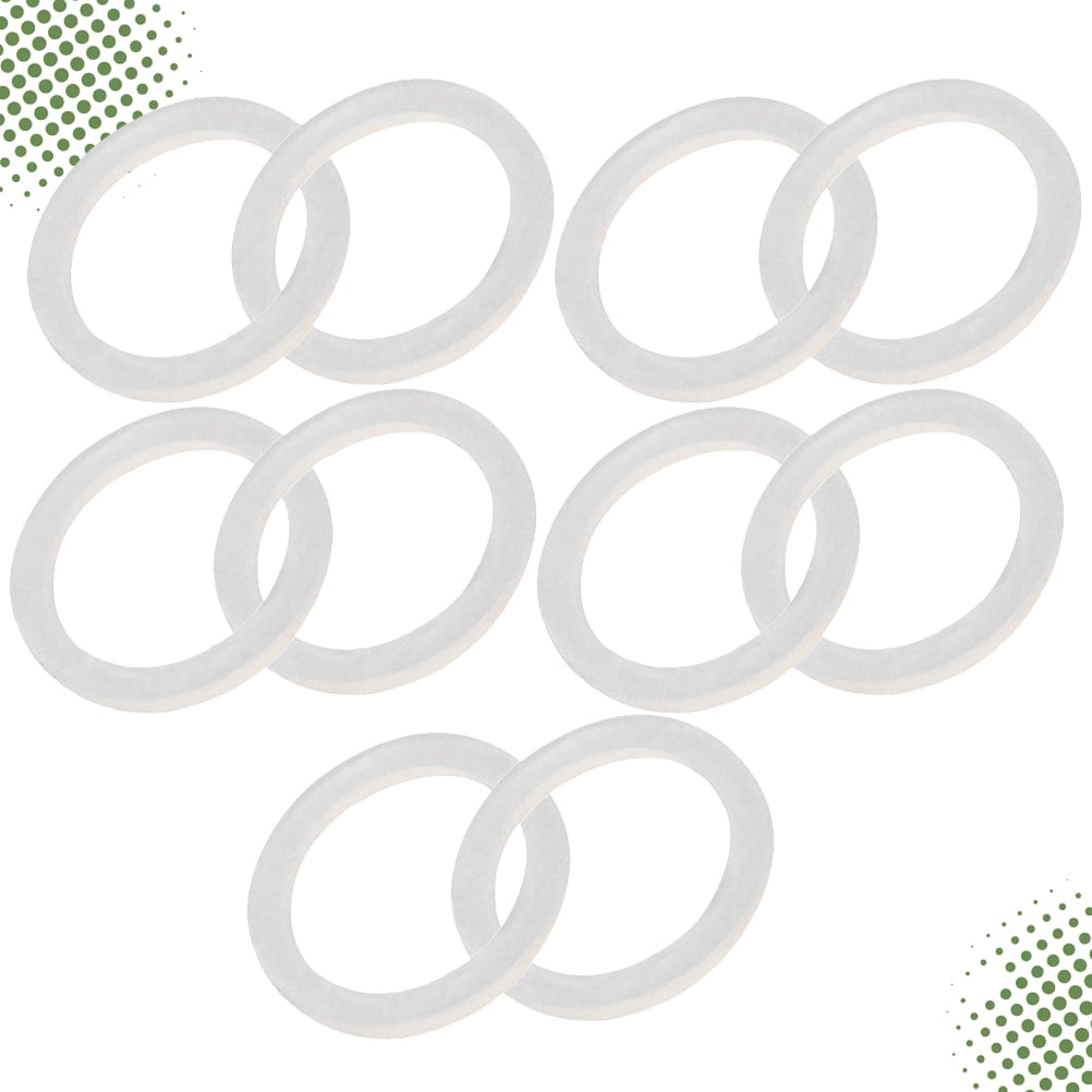 AURARMLET Replacement Silicone Seals for Kitchen Canister White 10Pcs ...