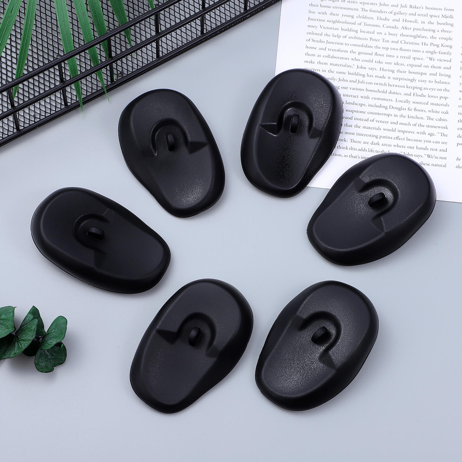 AURARMLET Salon Ear Covers Black Plastic 10Set - Walmart.com