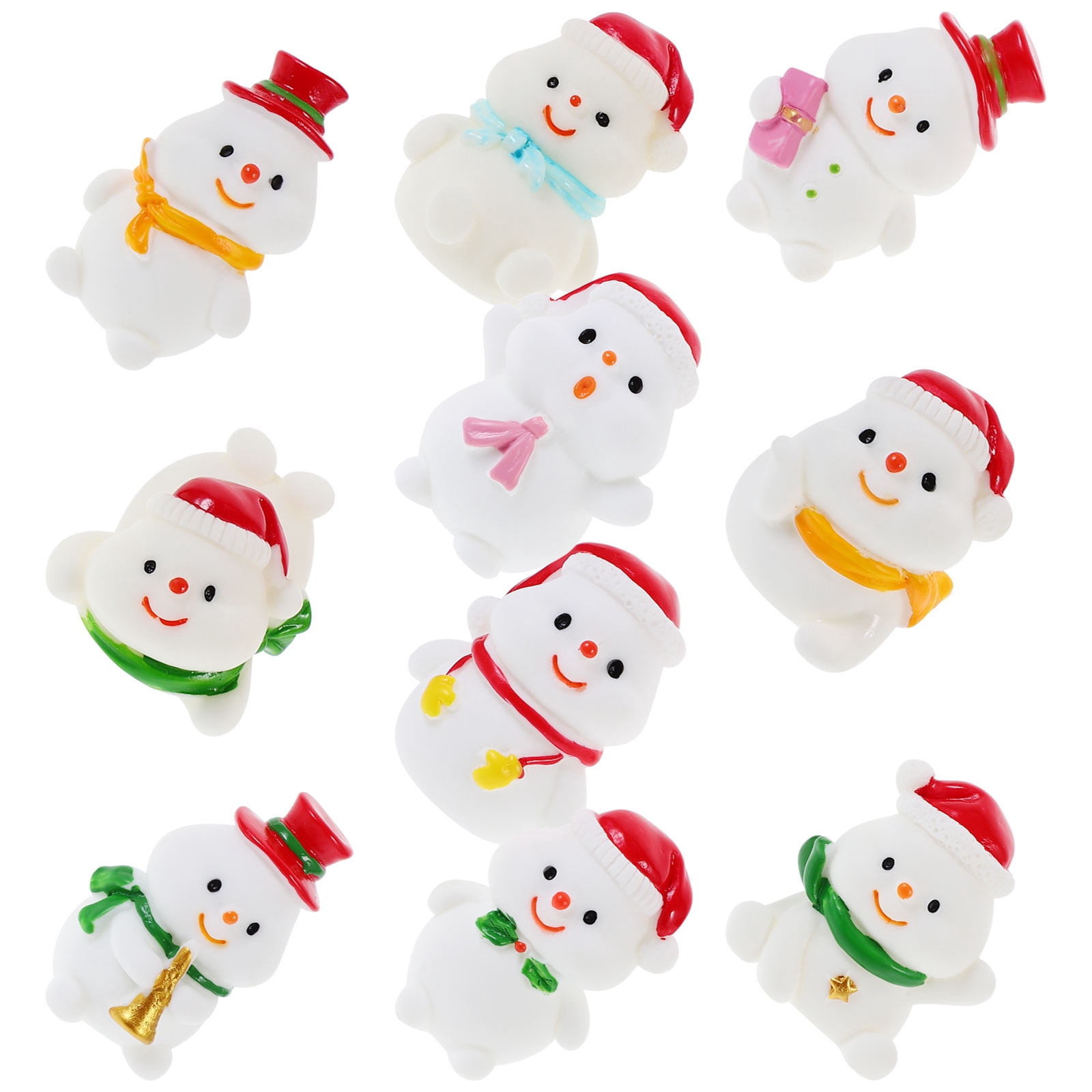 AURARMLET 10pcs Mini Resin Figurines Assorted Colors Mixed Styles for ...