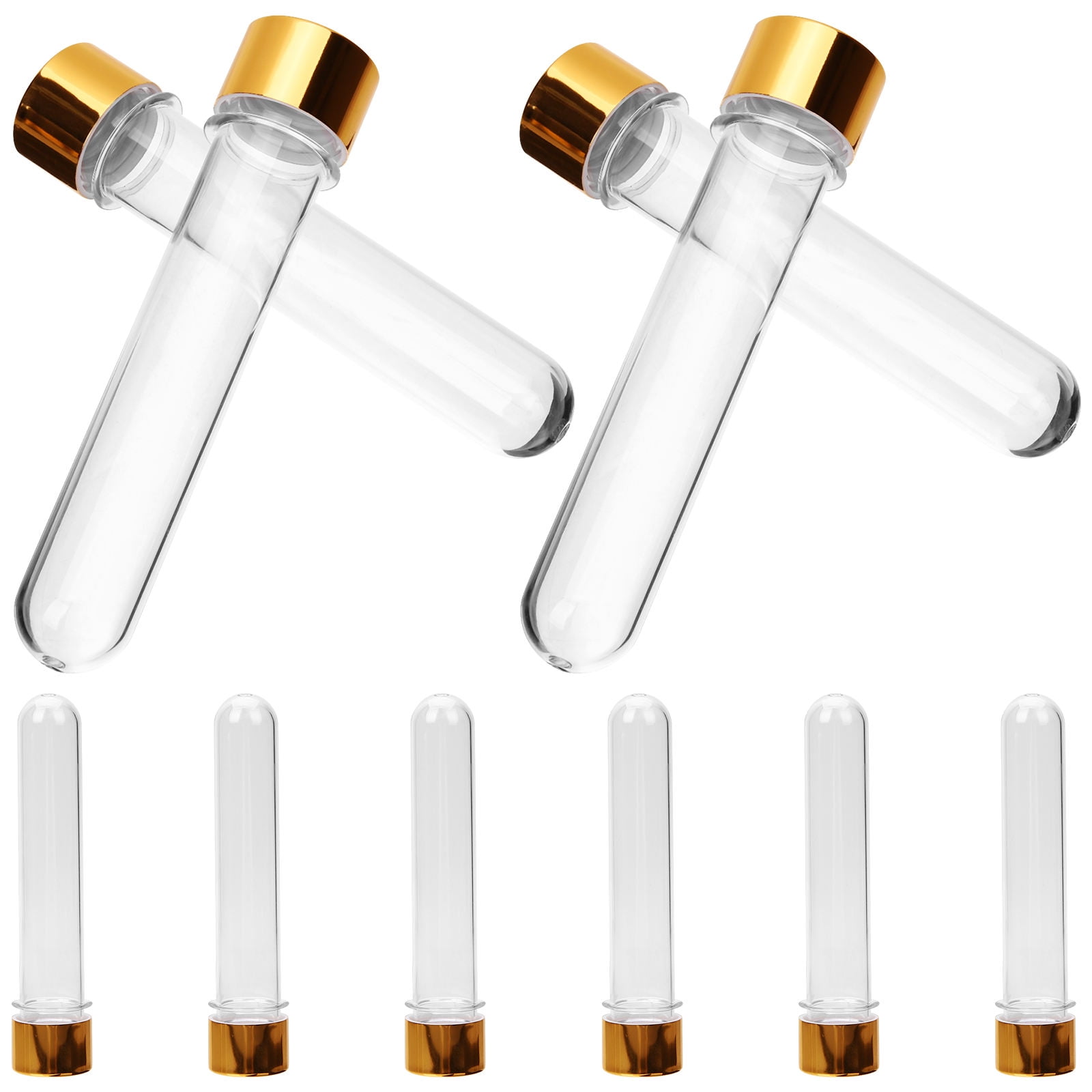 AURARMLET 10pcs Small Transparent Test Tubes with Science Experiments ...