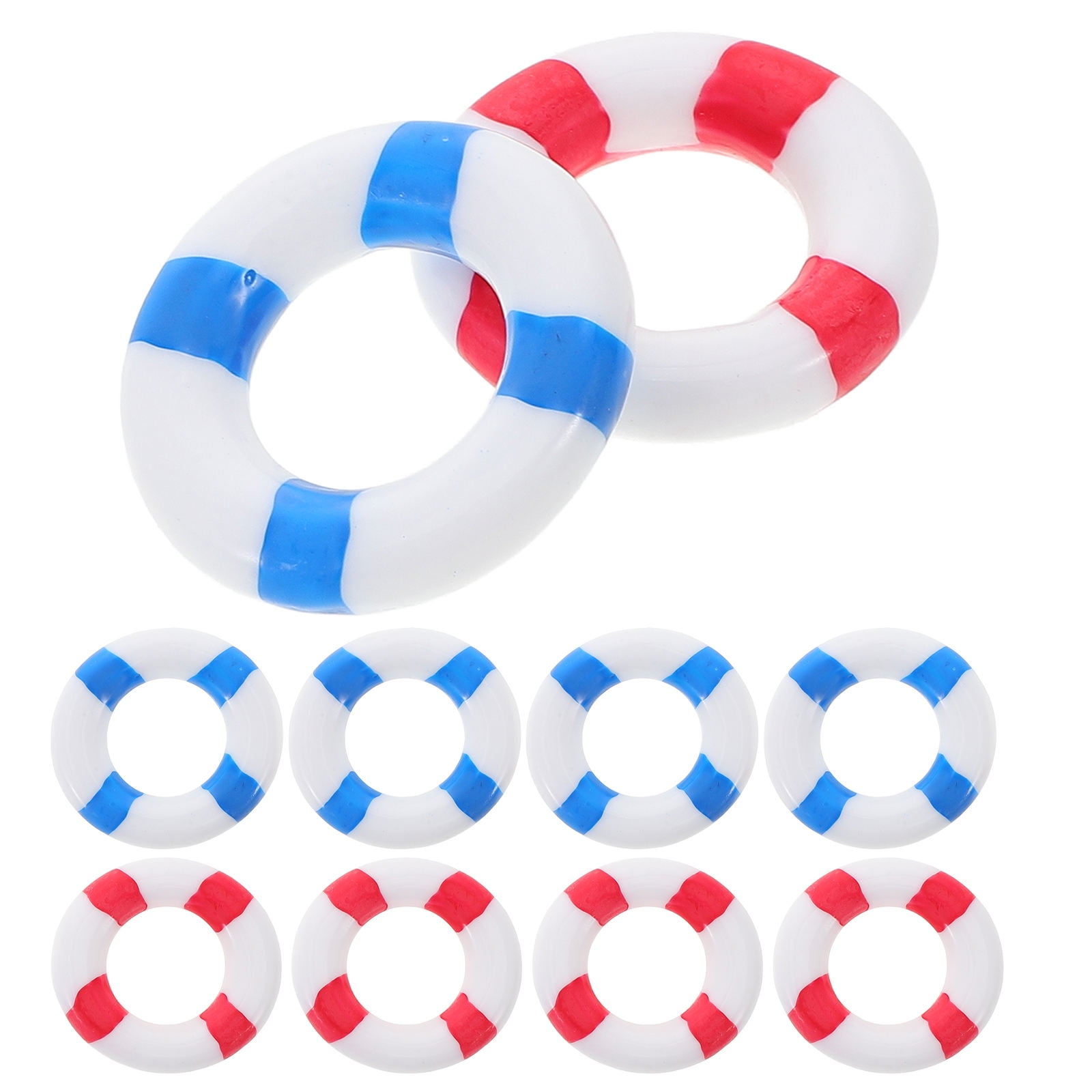 AURARMLET Miniature Ornament Swim Rings Bulk Assorted Color 12-Pcs ...