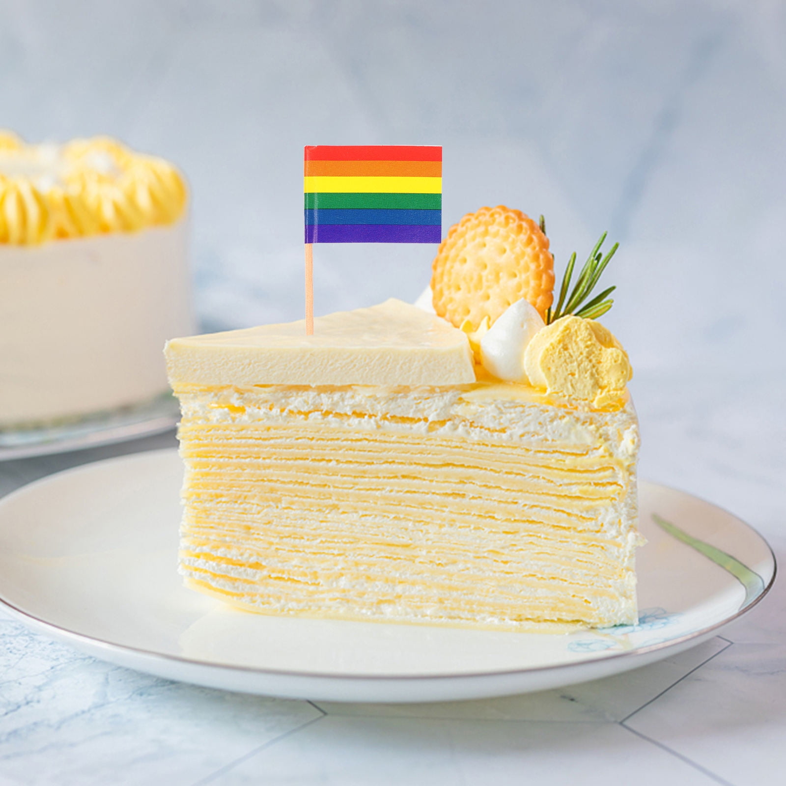 AURARMLET Appetizer Decorative Toothpicks Cake Toothpicks Flags ...