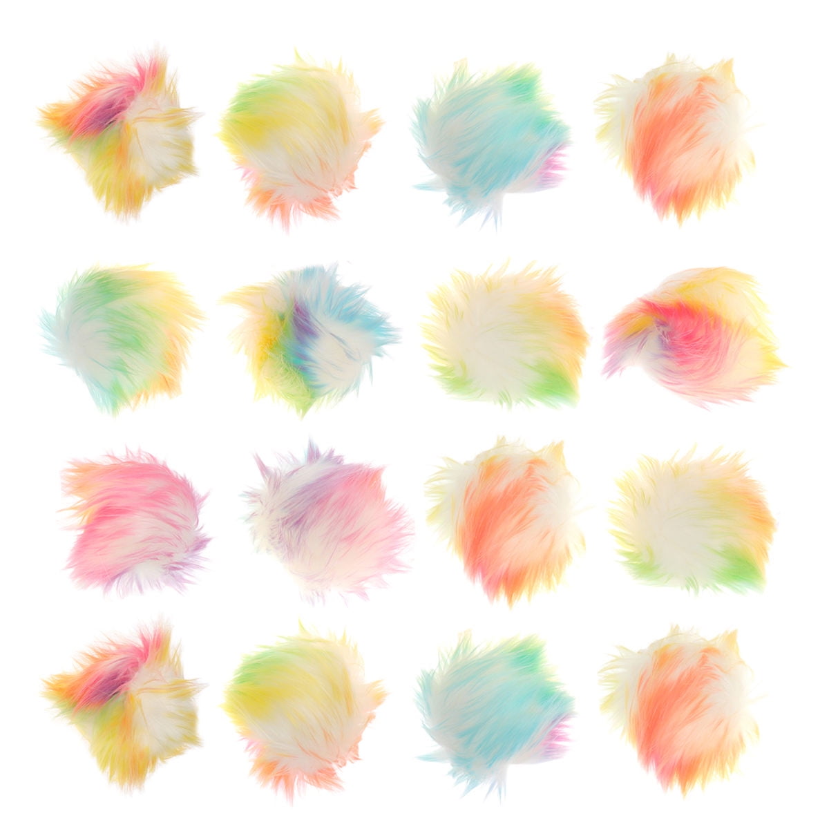 AURARMLET 16Pcs Hat Puff Balls Plush Ball Assorted Color Round for DIY ...