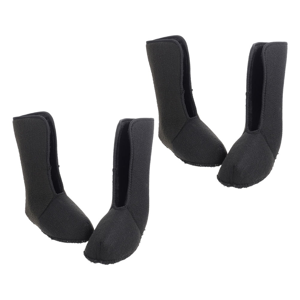AURARMLET 1 Pair Detachable Warm Boot Liners Black Soft Comfortable ...