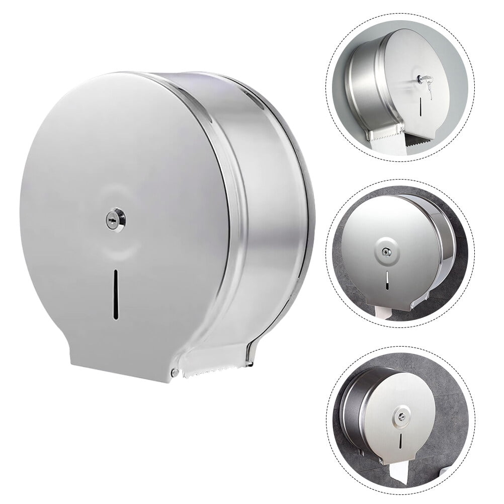 AURARMLET Wall Mounted Bathroom Tissue Holder, Round Design, Modern ...