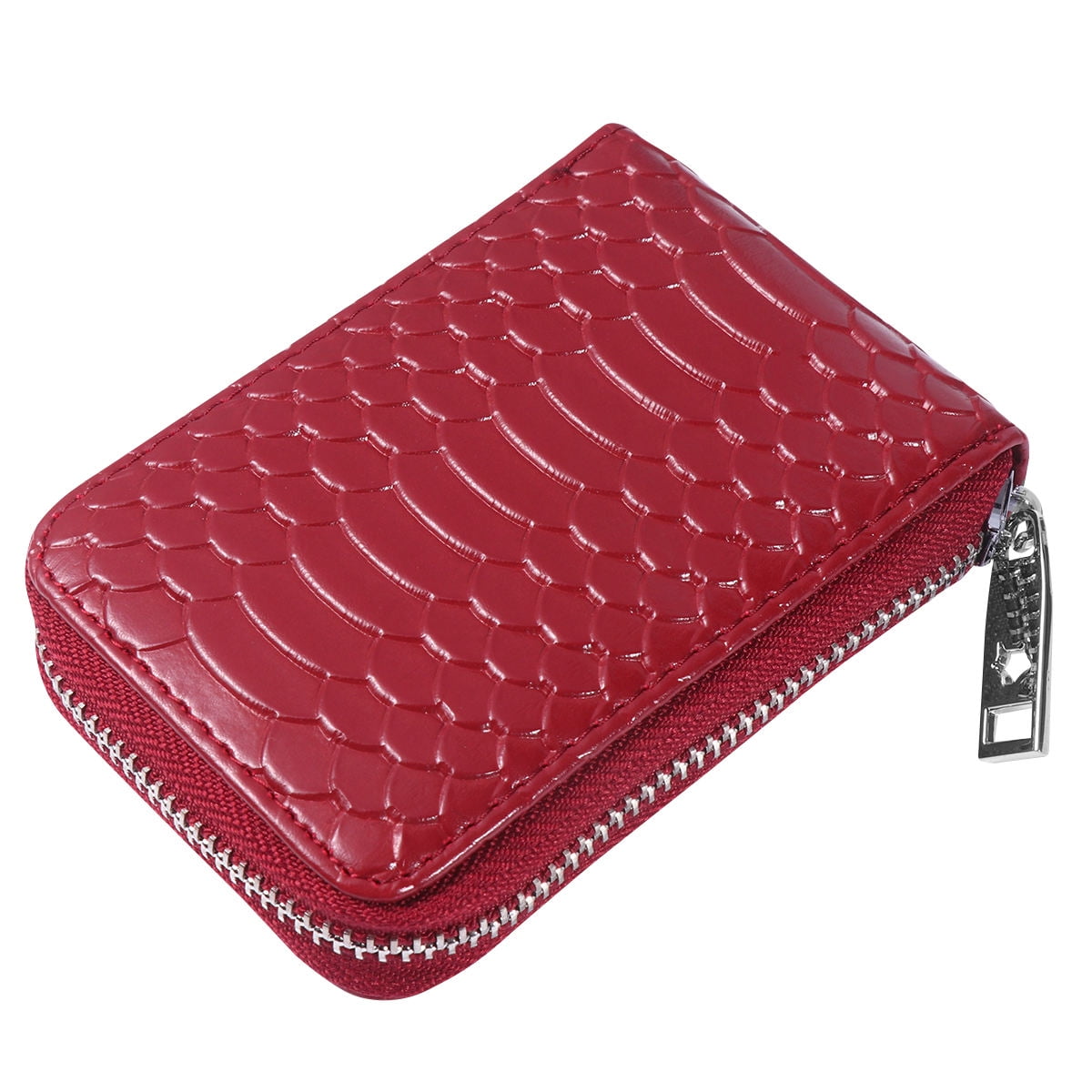AURARMLET Dark Red Organ Purse with Multiple Card Slots for Easy ...