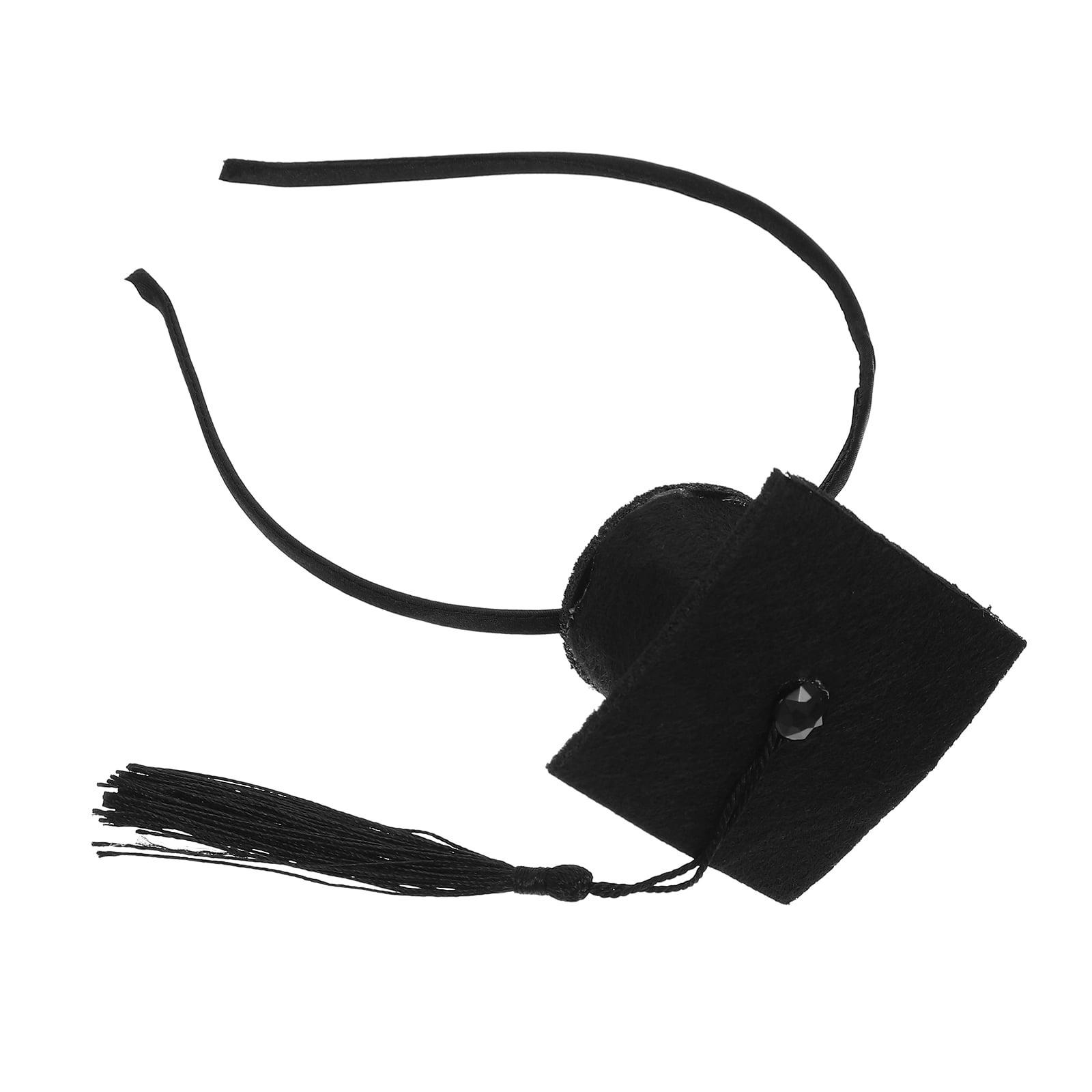 AURARMLET 1Pcs Graduation Hair Bands Black Felt Cloth Circular Shape ...
