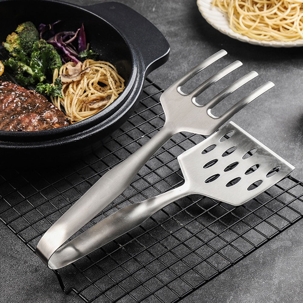 AURARMLET Silver Cooking Clamp 1Pcs Stainless Steel Food Pliers for ...