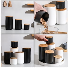 Ceramic Kitchen Storage Canisters for Sugar Coffee Tea and Spices