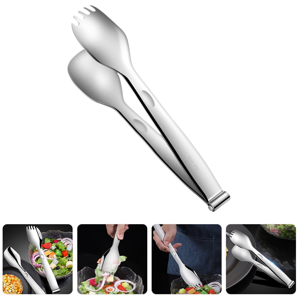 AURARMLET Salad Serving Tongs Set, Stainless Steel Food Handling Tool ...