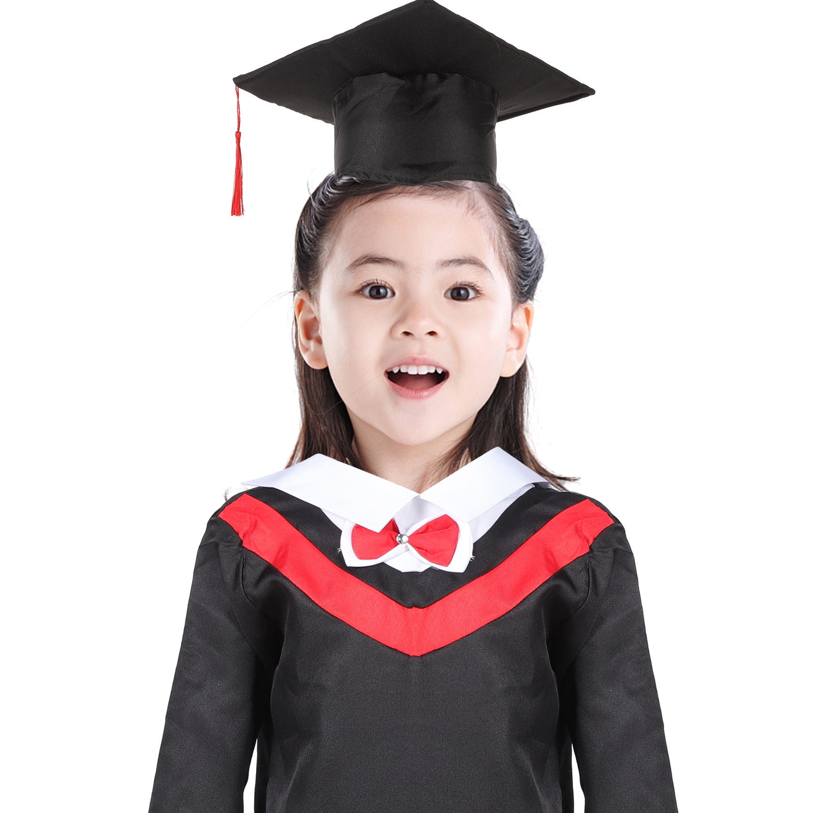 AURARMLET 1Set Graduation Outfit for Children Gown and Cap Set in Black ...