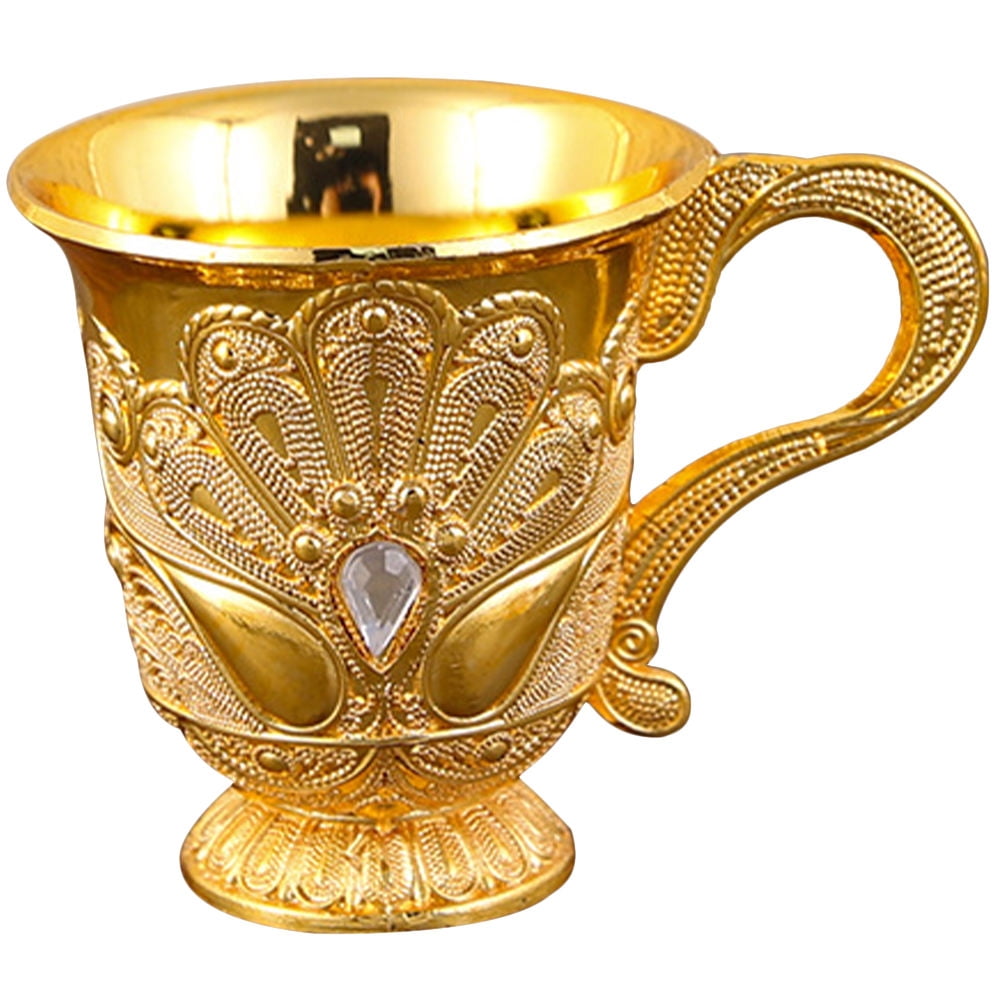 AURARMLET 1Set Portable Goblets Golden Alloy For Wedding And ...