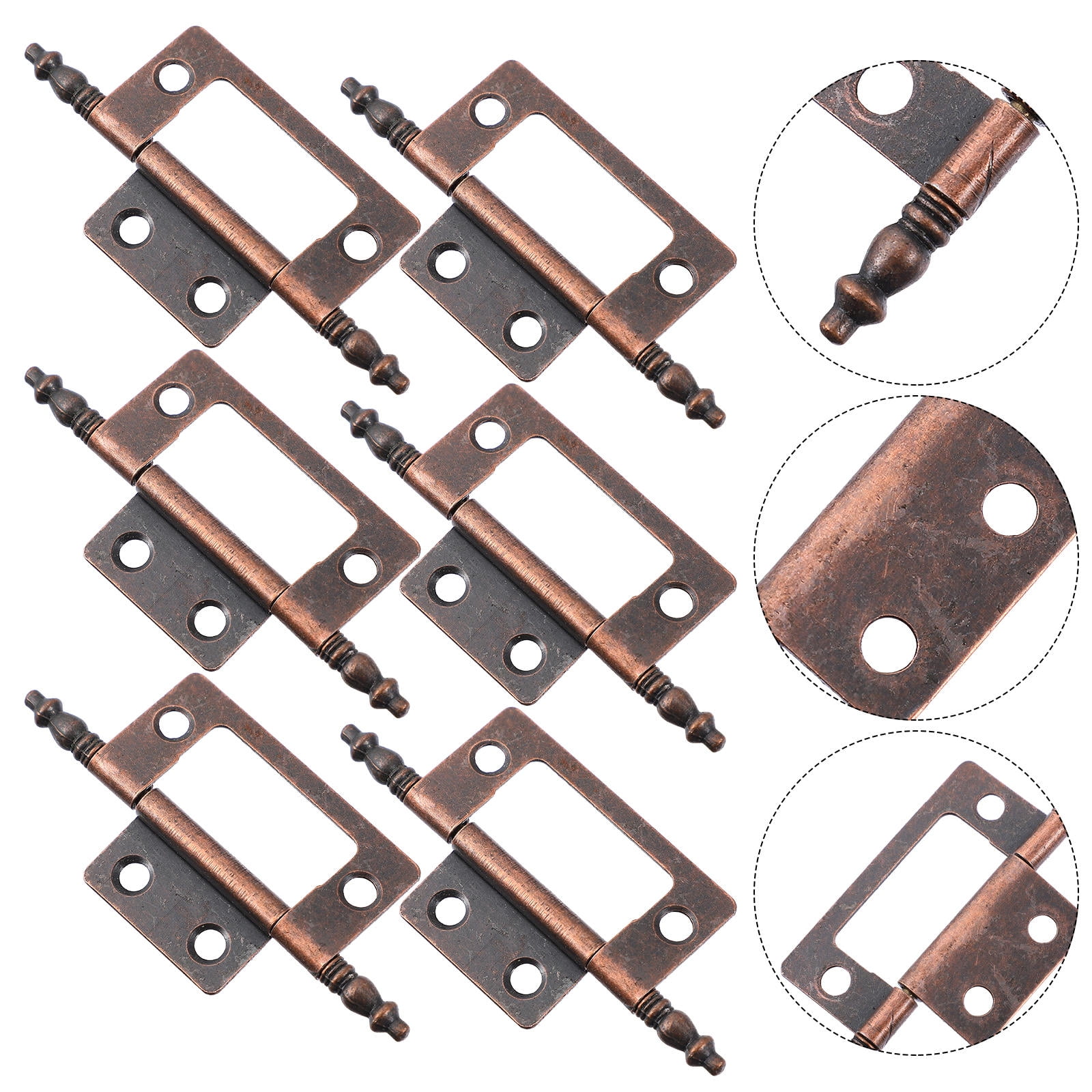 AURARMLET 1 Set Heavy Duty Stainless Steel Closet Door Hinges Thickened ...