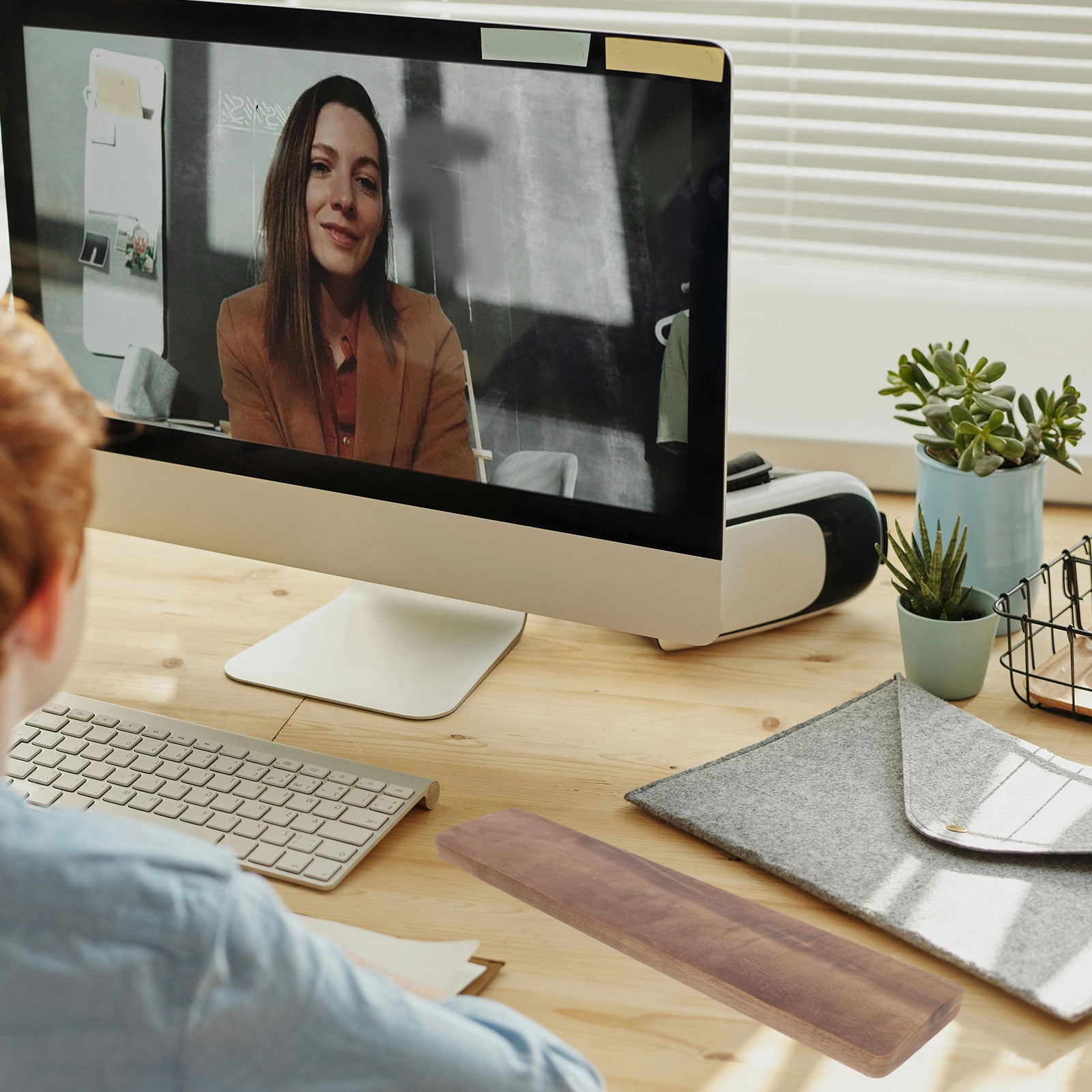 AURARMLET 1Set Walnut Wood Keyboard Wrist Rest for and Comfort for Men ...