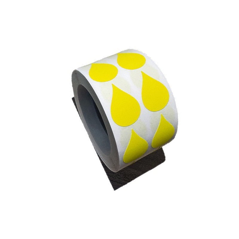 AURARMLET Yellow Fluorescent Teardrop Stickers for Labeling ...