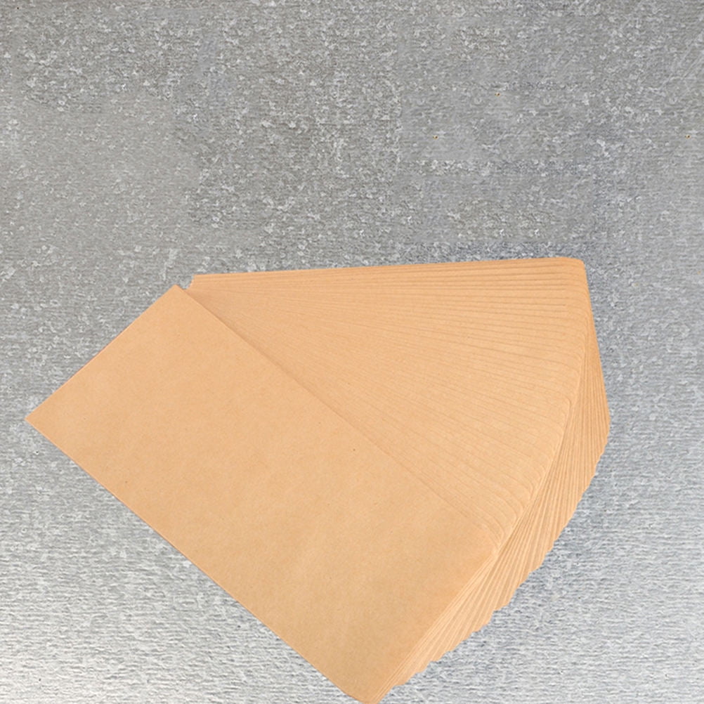 AURARMLET 2Sets Kraft Paper Greeting Envelopes Khaki Color for Wedding ...