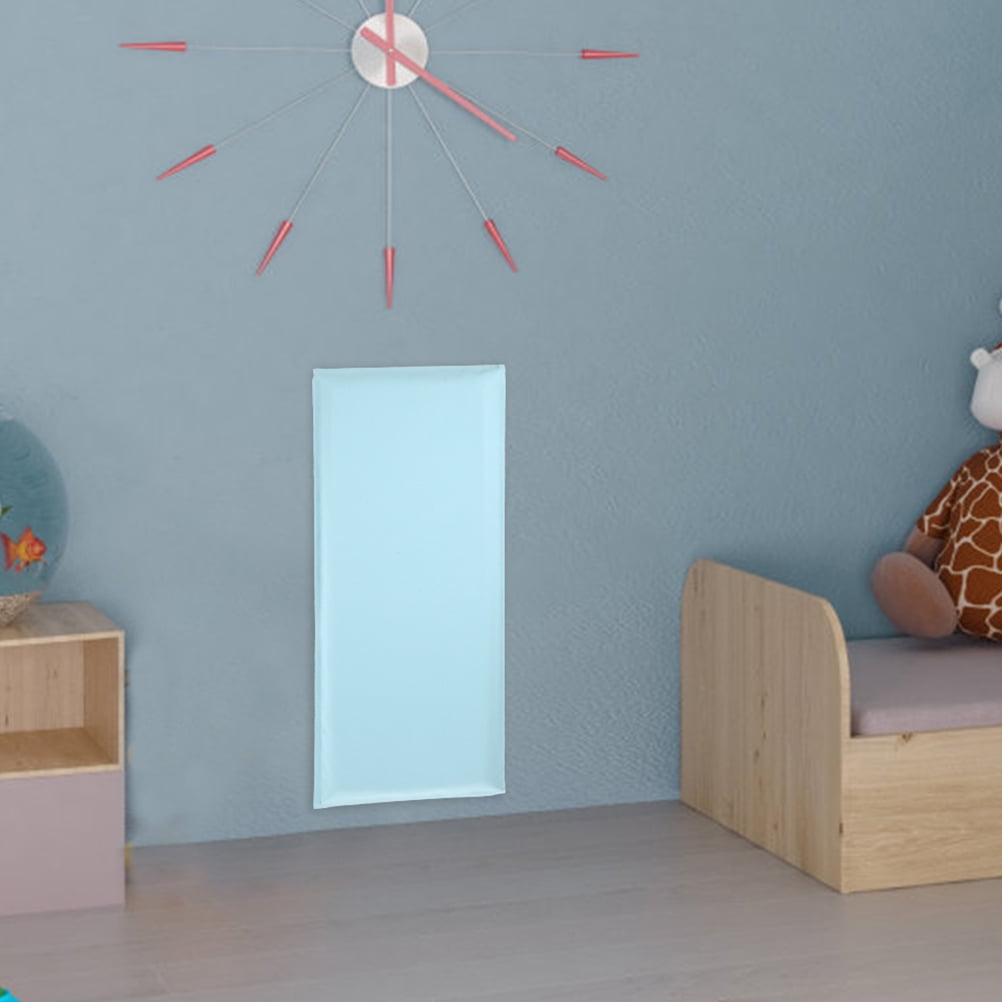 AURARMLET 2Pcs Anti-Collision Wall Sticker Pvc Sky-Blue Rectangular ...