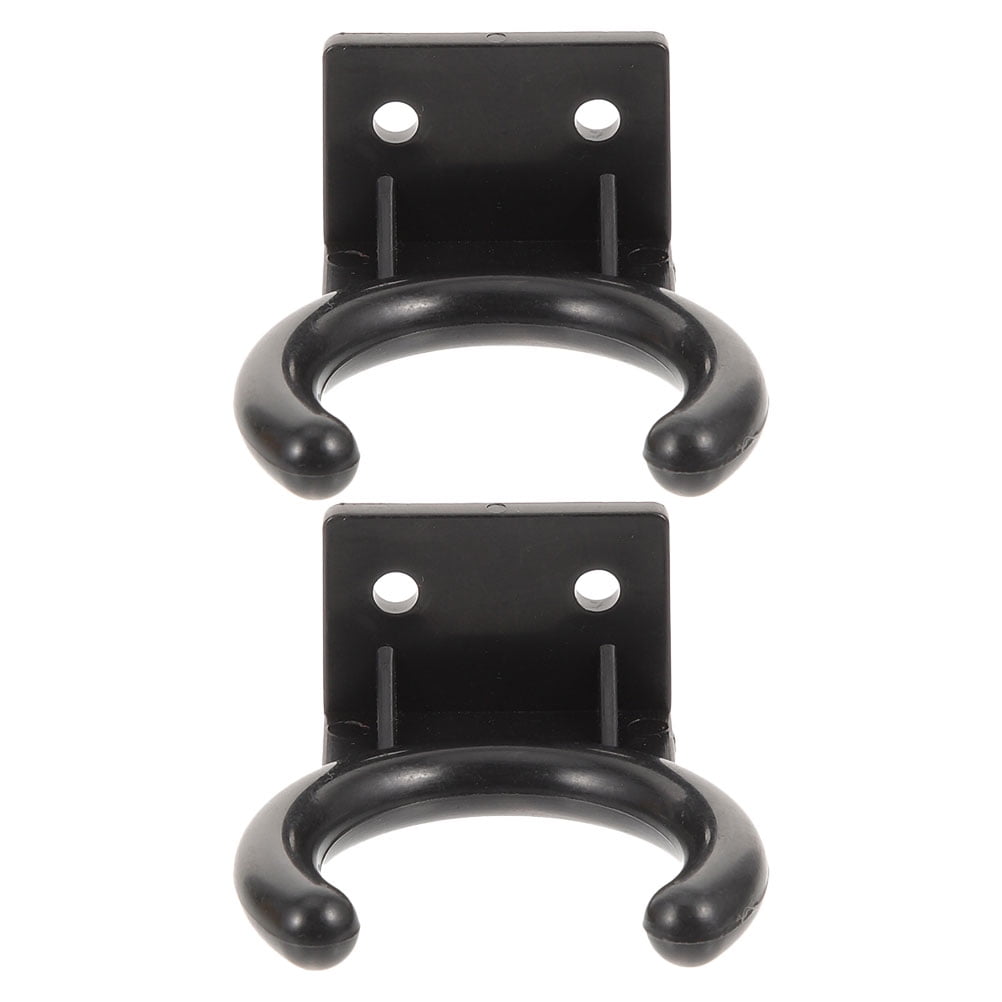 AURARMLET 2Pcs Black Plastic Microphone Wall Mount Holder Portable Mic ...