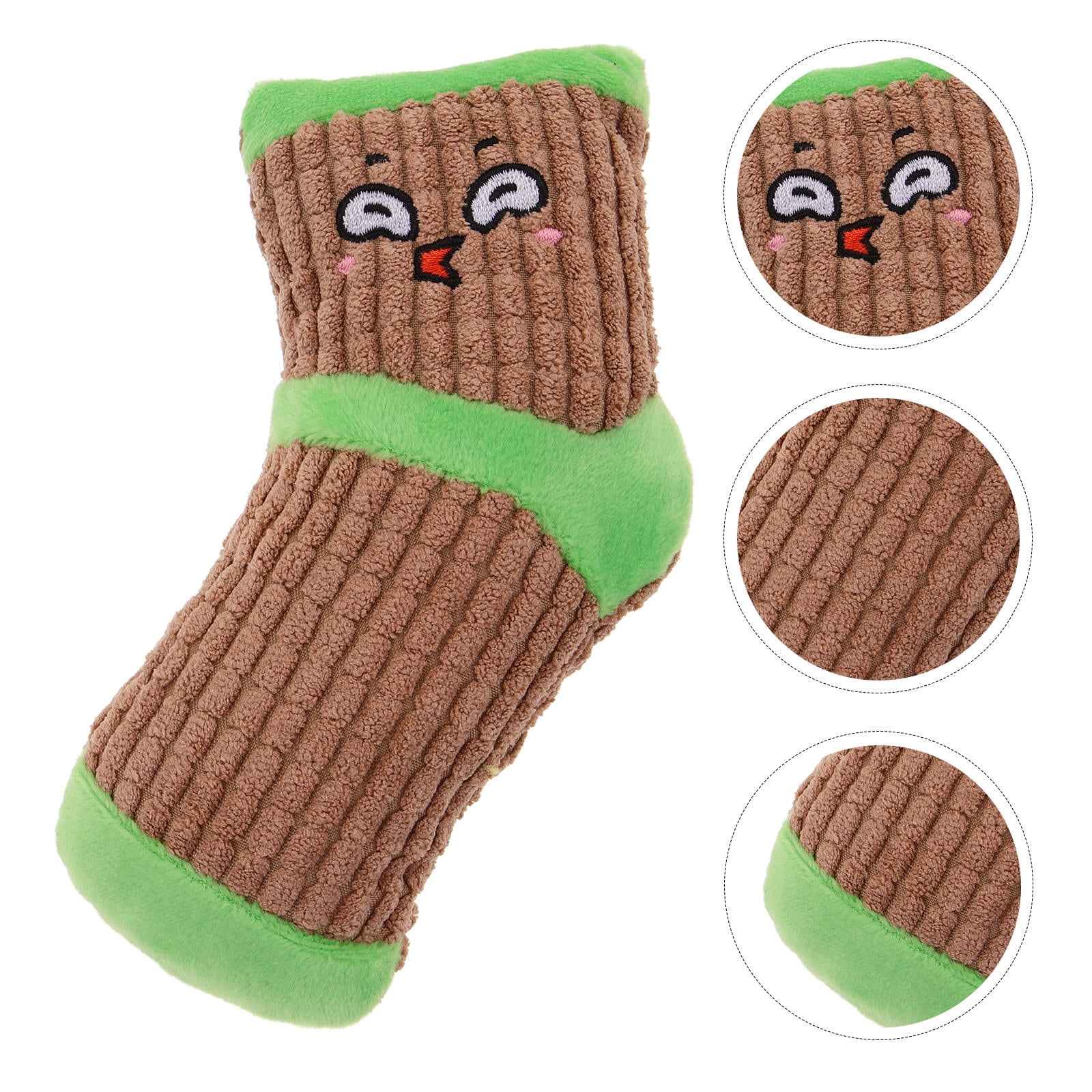 AURARMLET 2Pcs Dog Chewing Toy Plush Sock Shape Green For Puppies Chew ...
