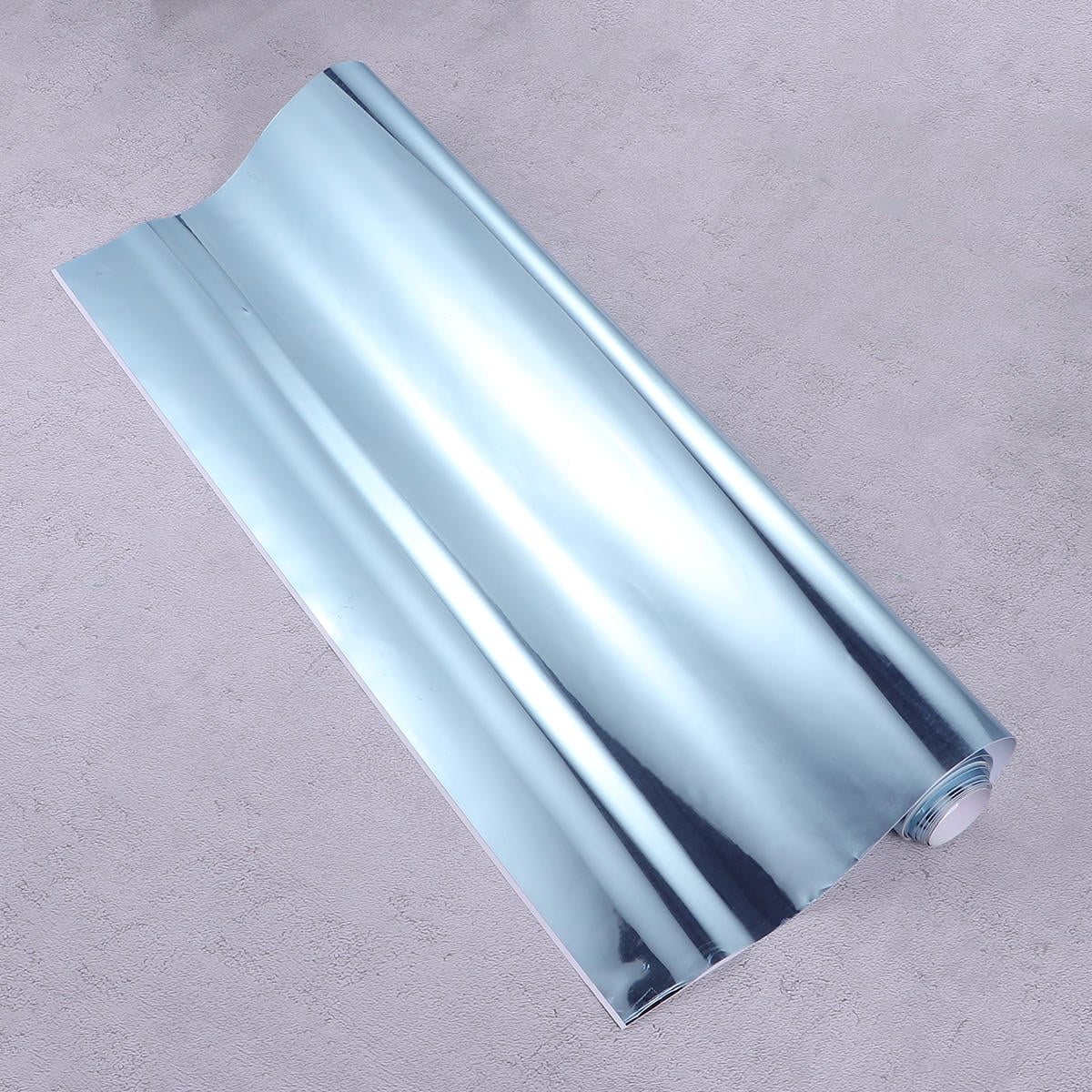 AURARMLET 2Pcs Mirror Sticker Wall Decor Silver Rectangular Self ...