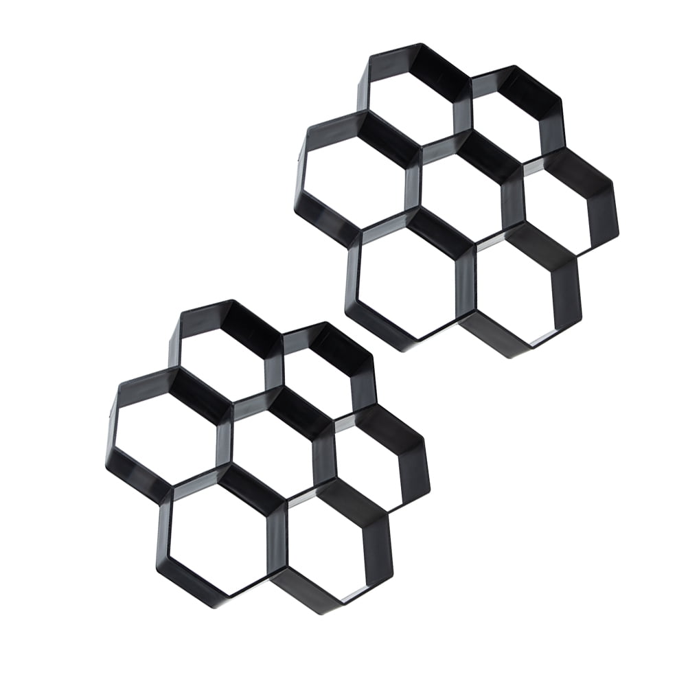 AURARMLET 2Pcs Reusable Plastic Path Molds Hexagonal Design for ...