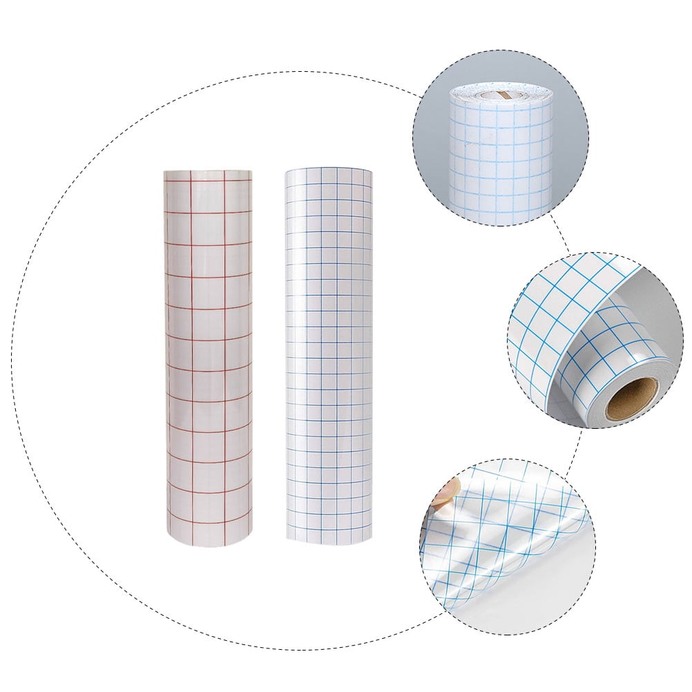 AURARMLET 2Pcs Transfer Film for PVC Roll Transparent Grid Overlay for ...