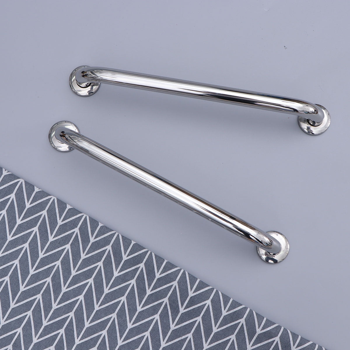 AURARMLET 2Set Bathtub Grab Rails Stainless Steel Silver Safety Support ...