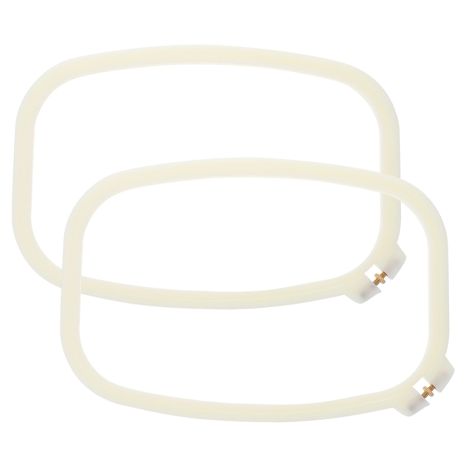 AURARMLET 2Set Oval Embroidery Rings for Handicraft Creation Plastic ...