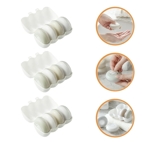 AURARMLET 3 Sets Travel Emulsion Container White PP Dispensing for ...
